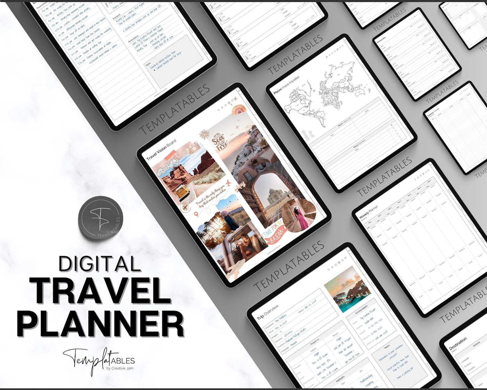 Goodnotes Travel Planner, Digital Travel Journal, Travel Itinerary ...