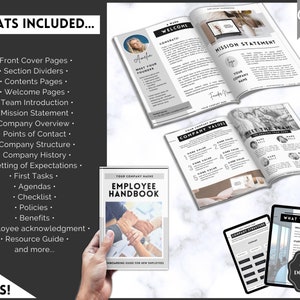 Employee Onboarding Template, New Hire Handbook, Welcome Packet, New ...