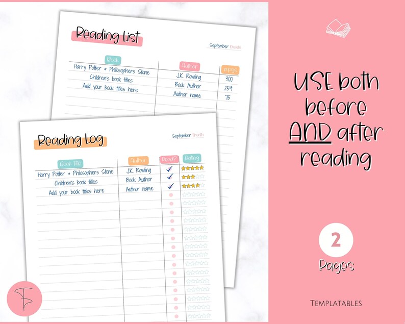 Kids Reading Log, Reading List Printable, Summer Reading Challenge ...