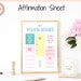 Vision Board Printables, Goal Planner Affirmation, Manifestation Law of ...