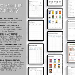 Digital Reading Journal, Digital Book Journal, Digital Reading Planner ...