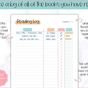 Kids Reading Log, Reading List Printable, Summer Reading Challenge ...