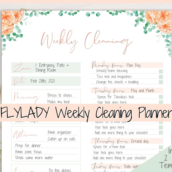 Fly Lady Printable - Etsy