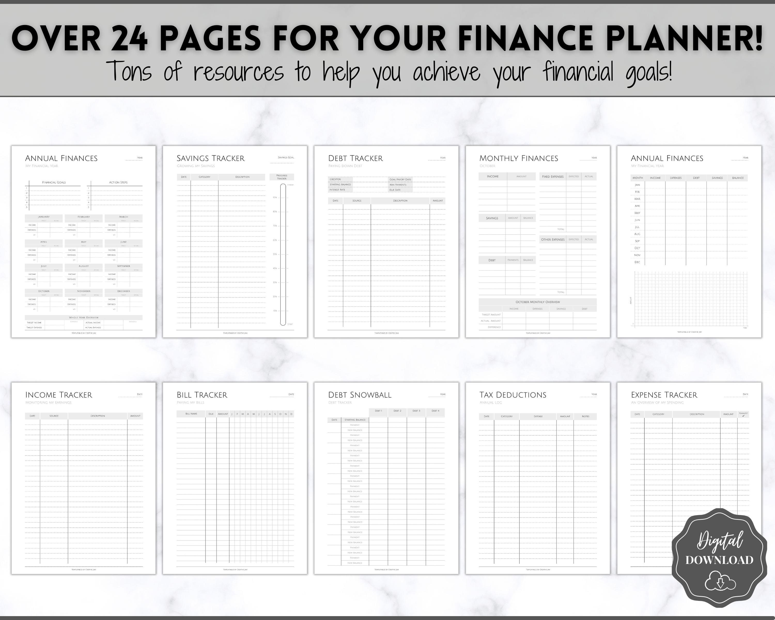 Ultimate Budget Planner Printable BUNDLE Financial Tracker - Etsy UK