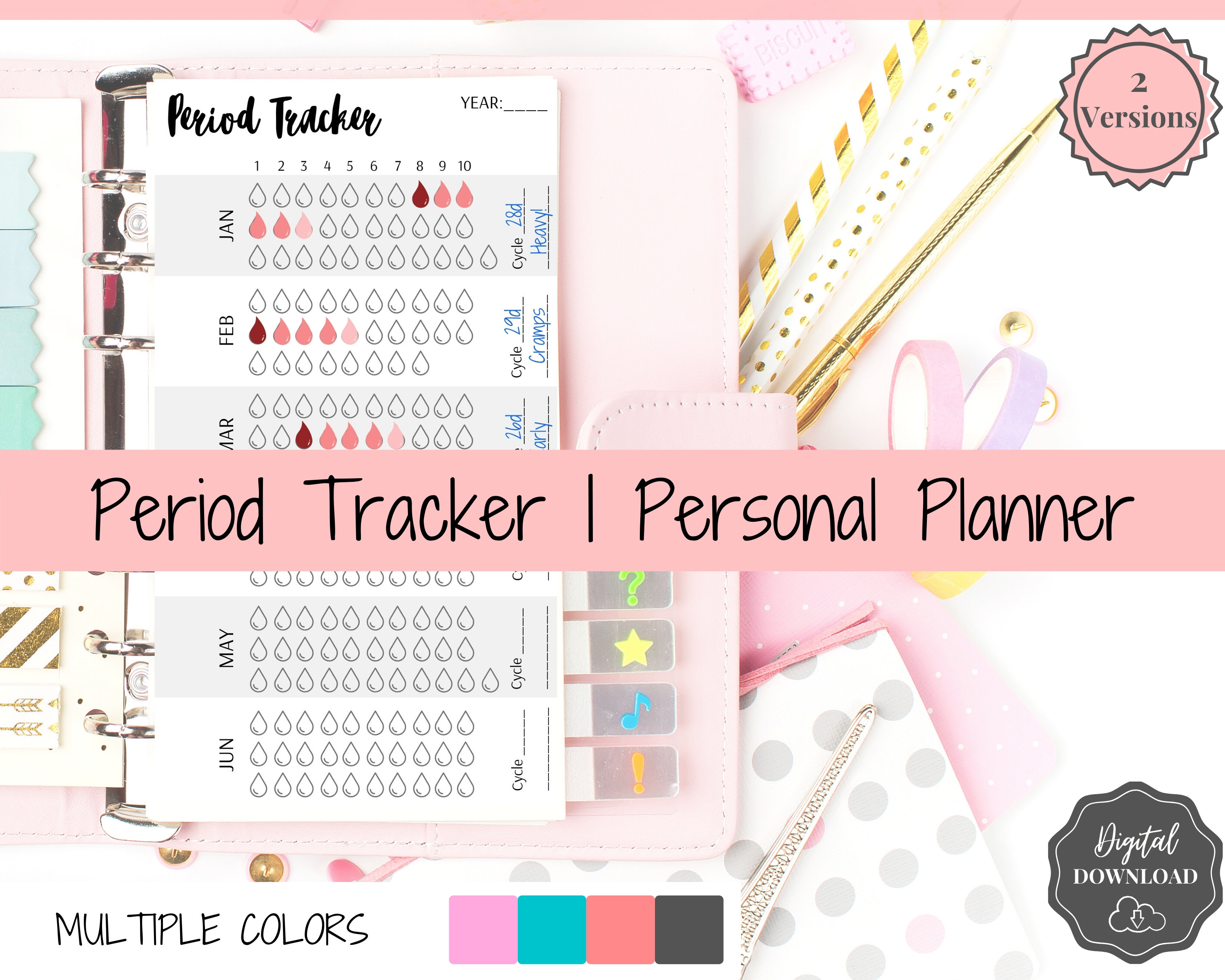 Period Tracker Printable Personal Planner. Monthly Period - Etsy