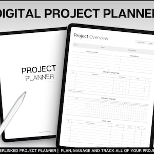 Digital Project Planner! Project Tracker, Project Management, Digital ...