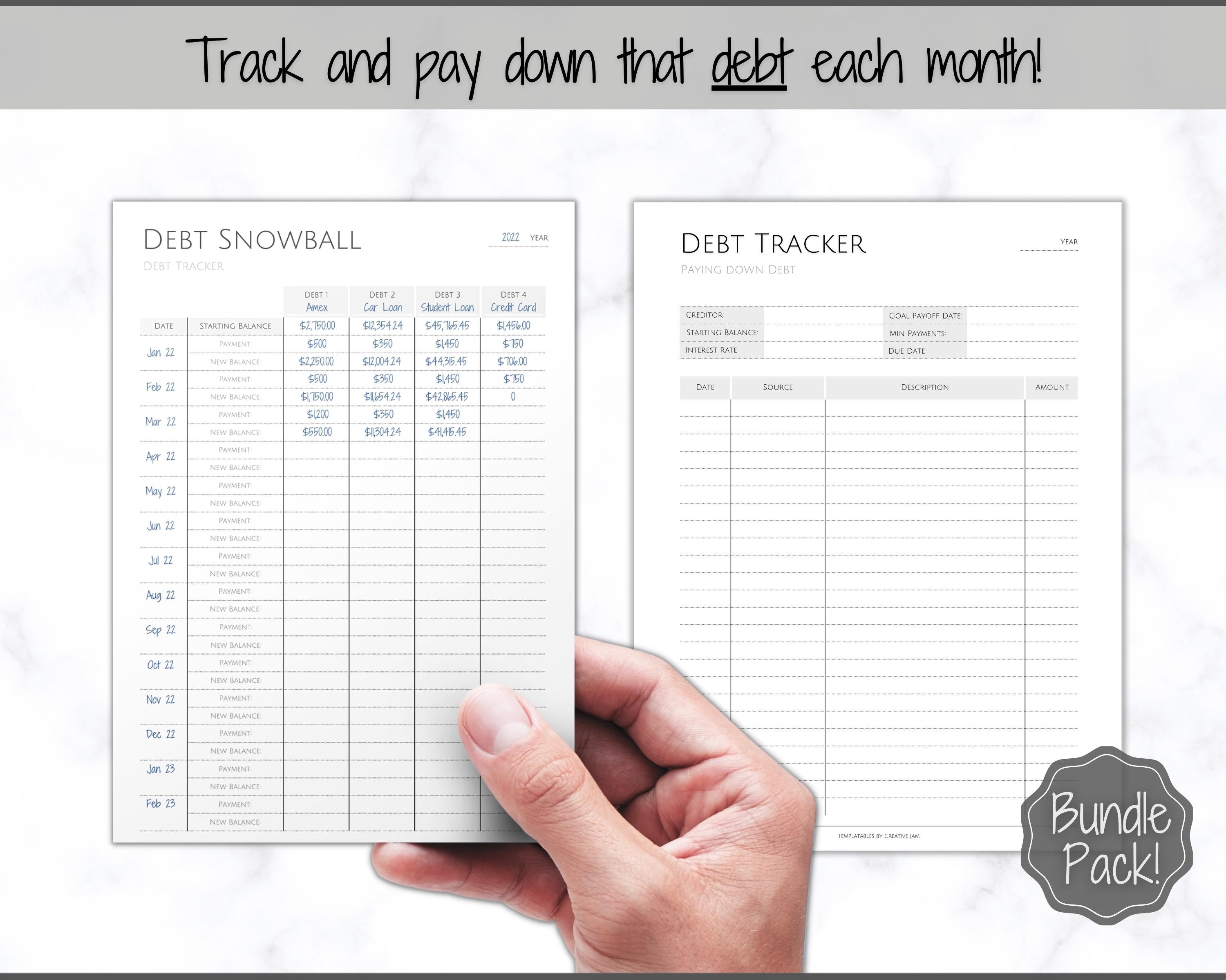 Ultimate Budget Planner Printable BUNDLE Financial Tracker | Etsy UK