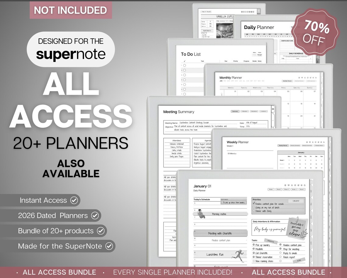 Digital to Do List, Supernote Template, Digital Task List, Brain Dump ...