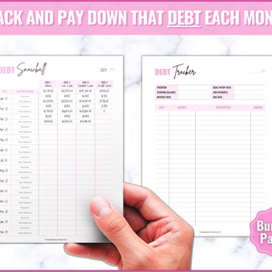 Financial Planner Printable BUNDLE Budget Template Savings - Etsy