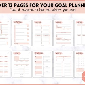 Goal Tracker Printable BUNDLE, 2023 Goals Planner, SMART Goal Setting ...