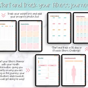 Digital FITNESS Planner, Goodnotes Fitness Planner, Fitness Journal ...