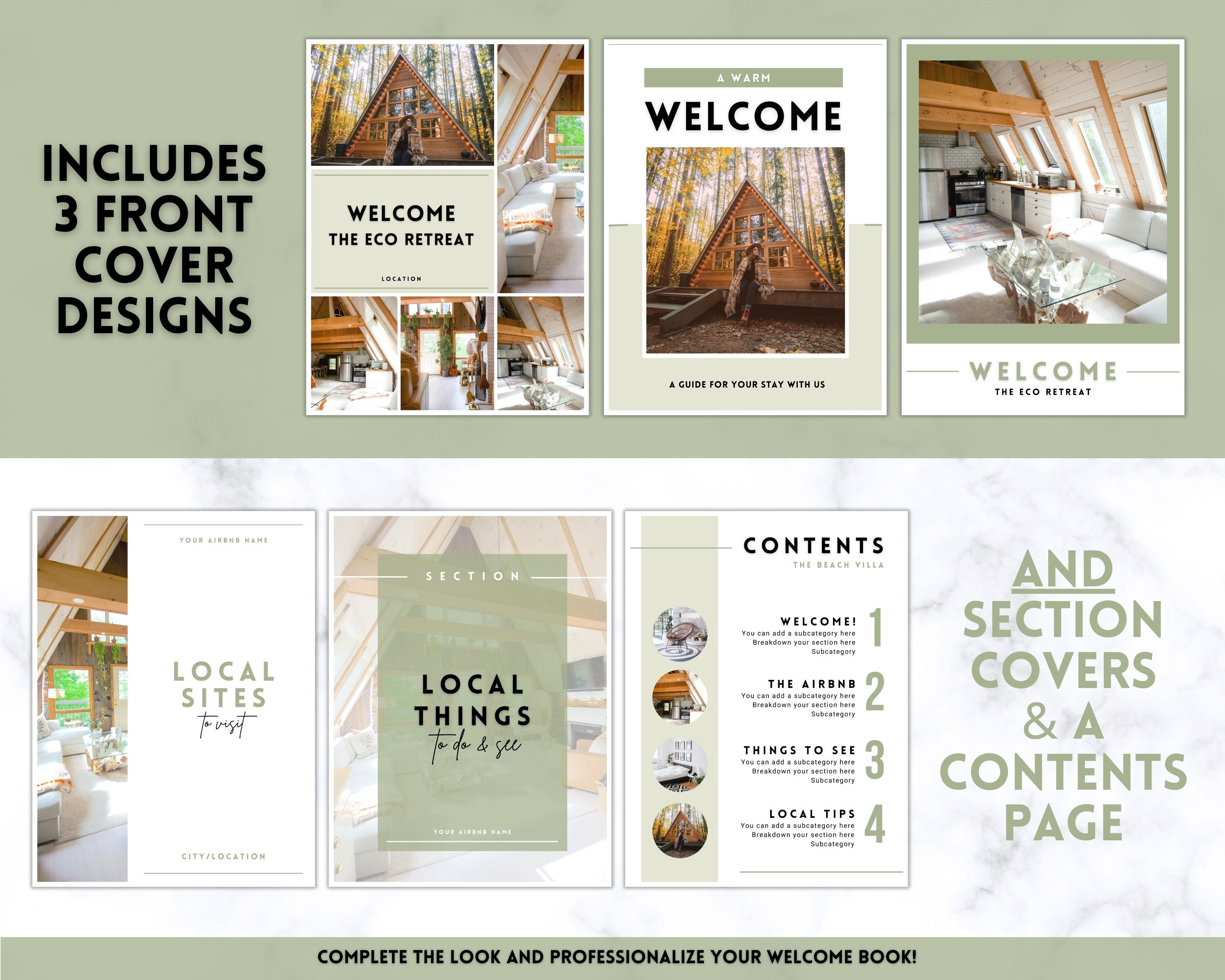Beach House Airbnb Welcome Book Template Editable Canva Welcome Guide Airbnb House Manual 
