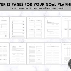 Goal Planner BUNDLE, 2025 Goals Tracker, SMART Goal Setting Kit, New ...