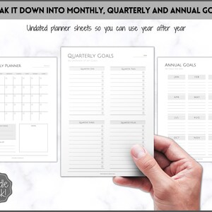 Goal Tracker Printable BUNDLE, 2023 Goals Planner, SMART Goal Setting ...