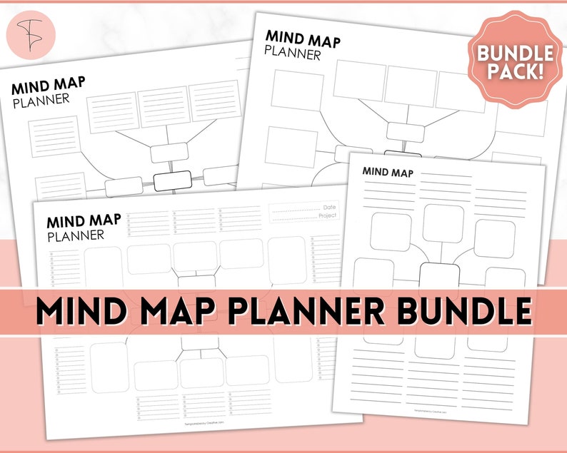 Mind Map Template Printable Mind Map Planner Study Guide - Etsy UK