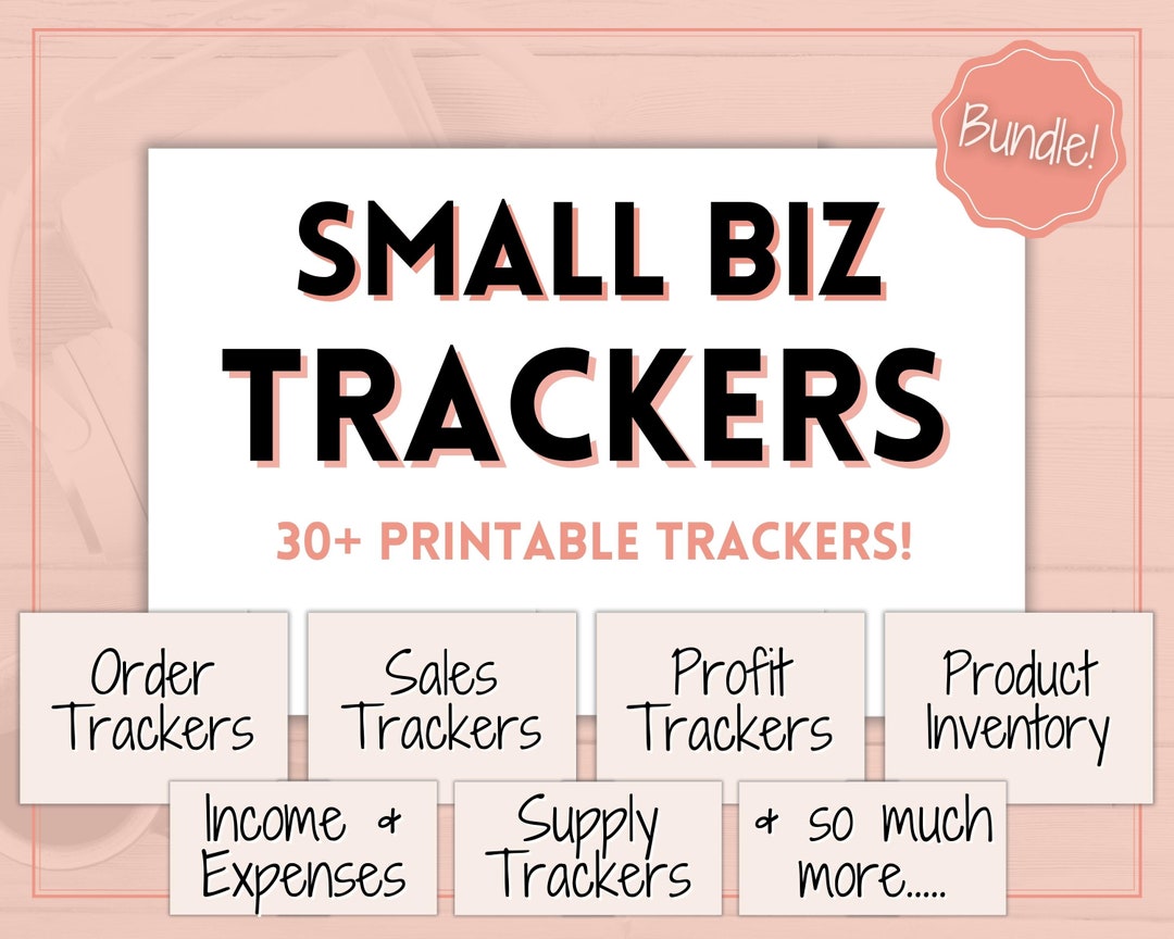 TRACKER BUNDLE, Small Business, Order, Inventory, Income, Expenses ...