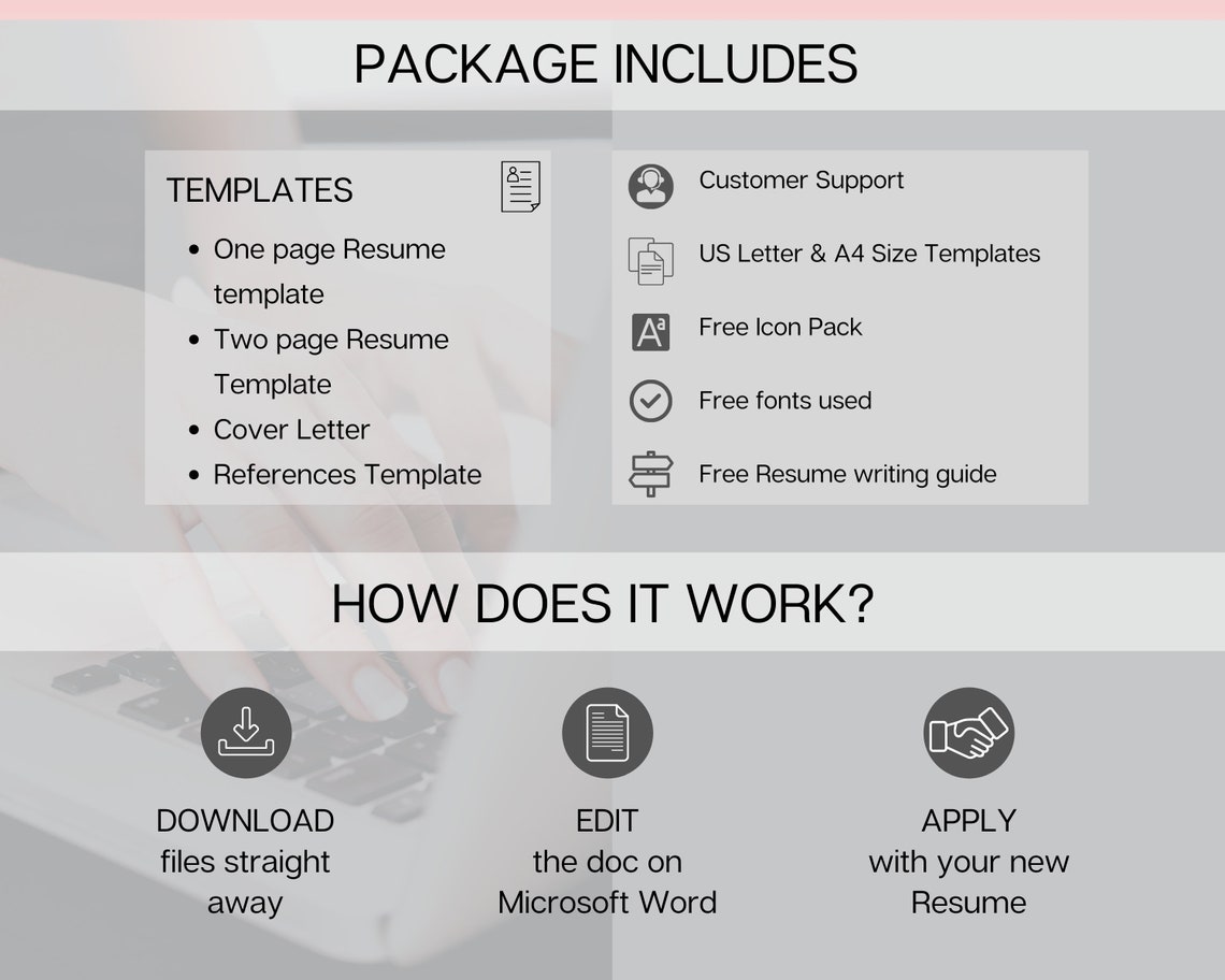 Professional Resume Template Word. CV Template Professional, CV Design ...
