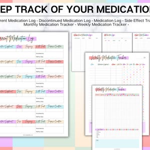 Medical Tracker Bundle, 50 Medical Binder Pages, Medical Planner ...