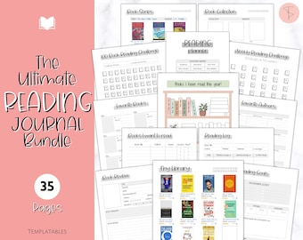 Printable Book Review, Reading Tracker, Reading Journal Digital Book ...