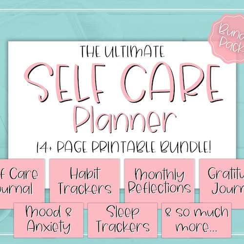 Self Care Checklist Self-care Planner Selfcare Tracker - Etsy