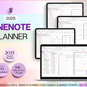 Onenote Planner, 2025 Digital Planner, Onenote Template, Daily, Weekly ...