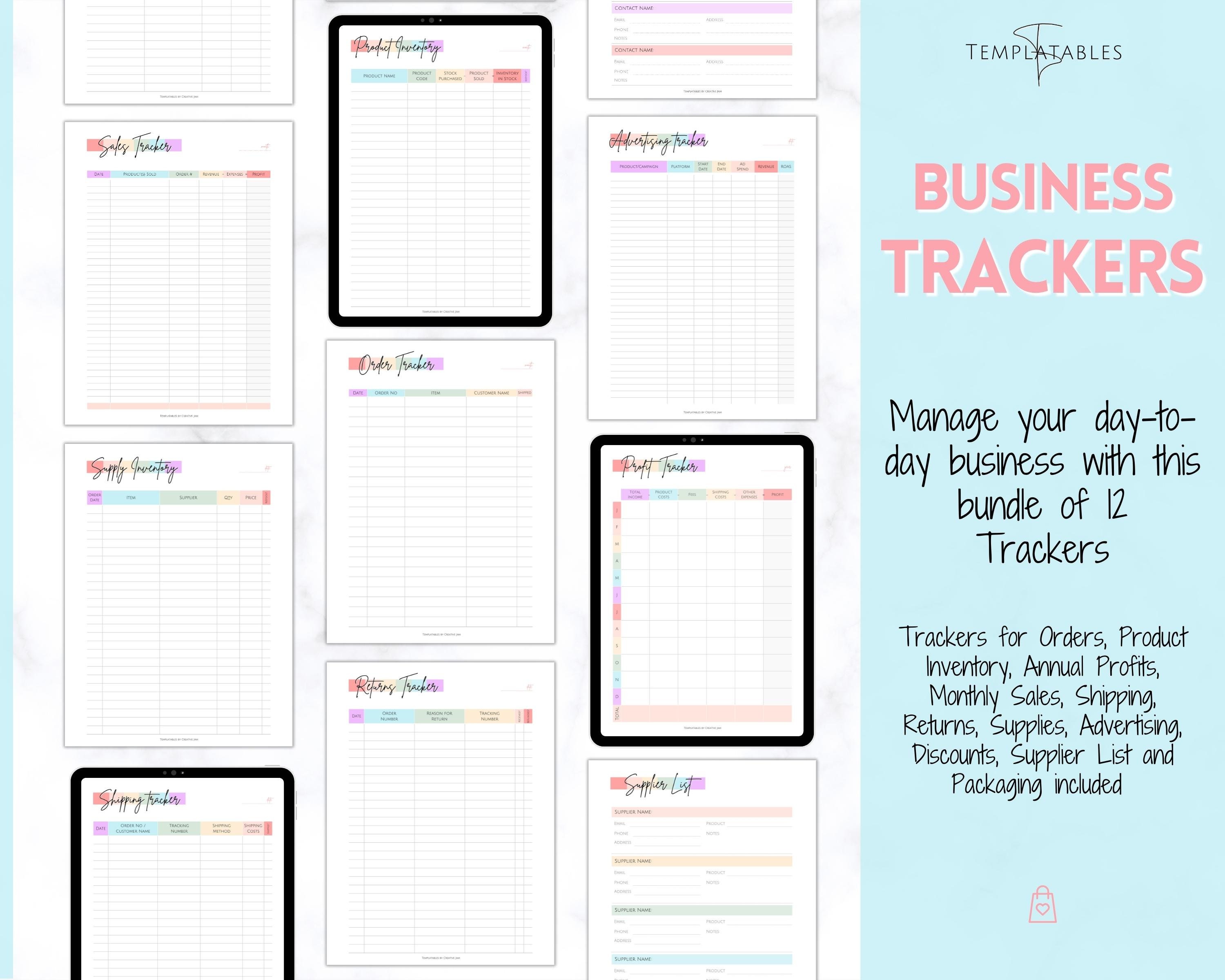 50 Business Planner Printables Small Business Planner BUNDLE | Etsy