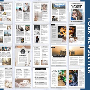 EDITABLE Newsletter Template, 45+ Canva Templates, Monthly, Real Estate ...