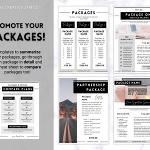Price List Templates! Editable Pricing & Services Guide, Canva Ebook ...