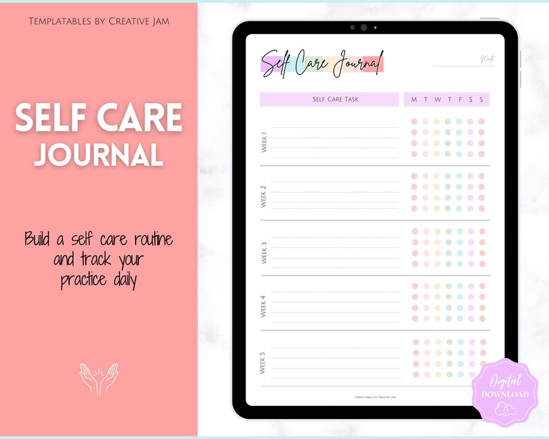 Self Care Planner & Wellness Journal BUNDLE Printable - Etsy