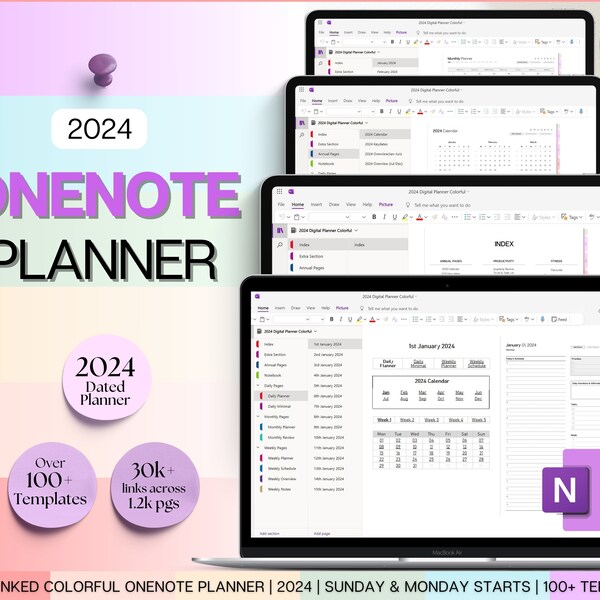 Onenote Template - Etsy
