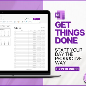 Onenote to Do List Template, Hyperlinked to Do List for One Note ...