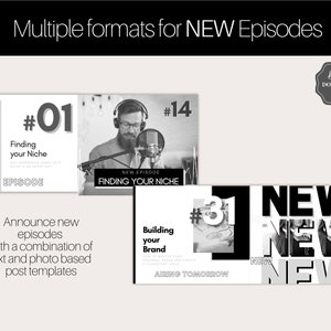25 Podcast Facebook Post Templates. Editable Social Media - Etsy