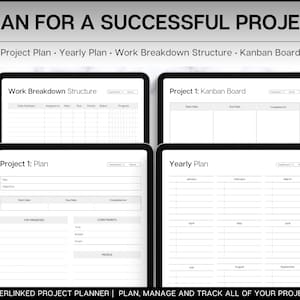 Digital Project Planner! Project Tracker, Project Management, Digital ...