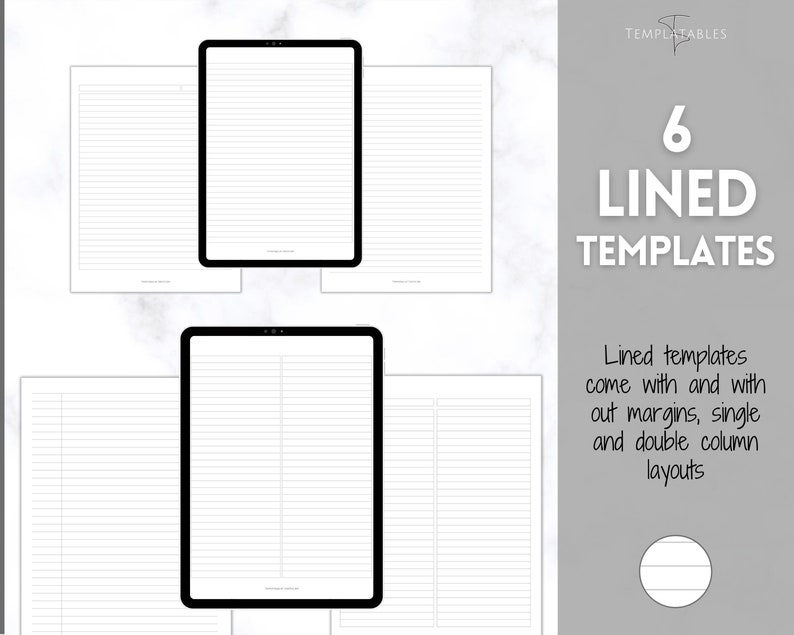 Grid, Line, Dot Paper Printables, Note-taking Templates, Graph Paper ...