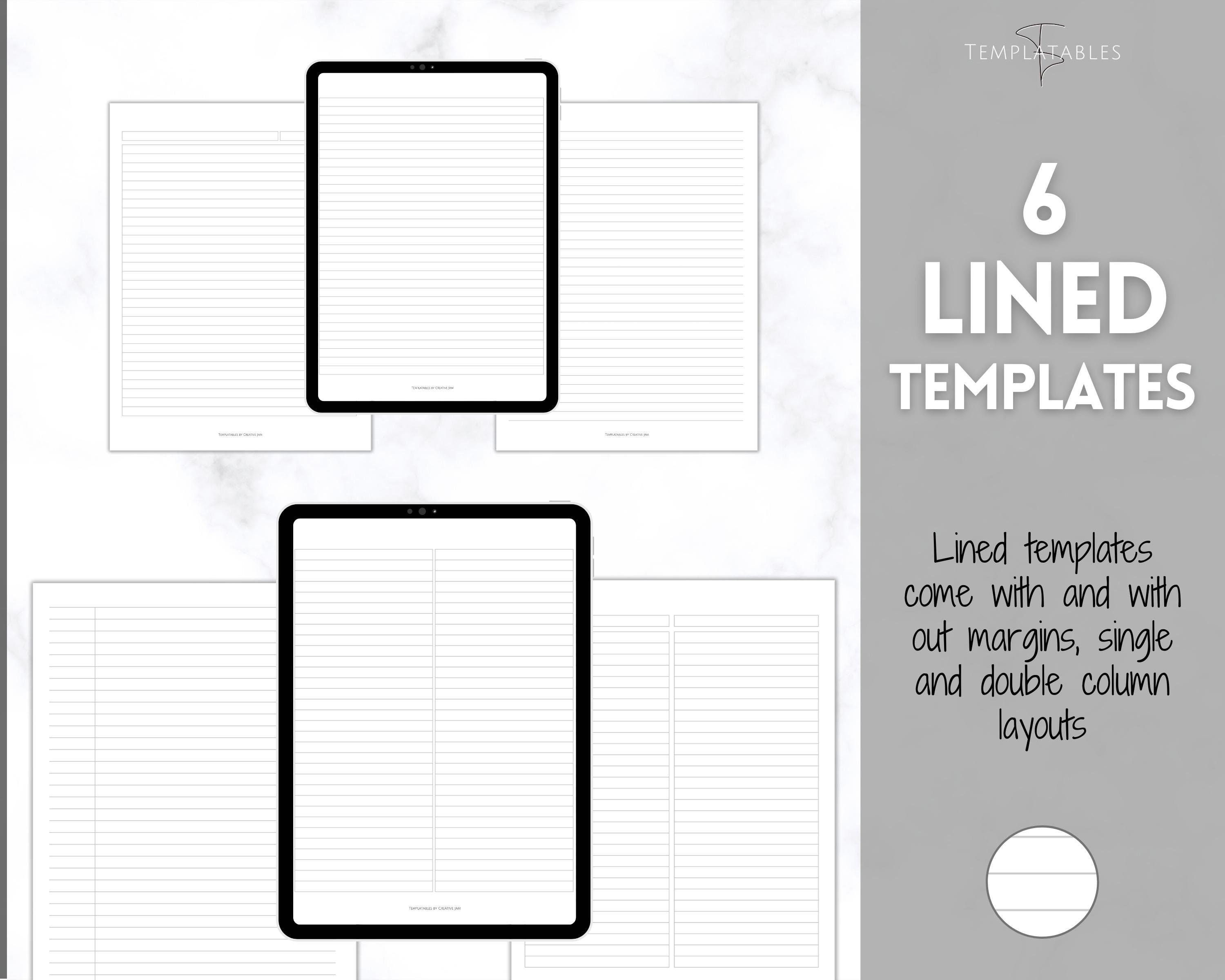 Note Taking Templates Printable Paper Note Taking Journal - Etsy UK