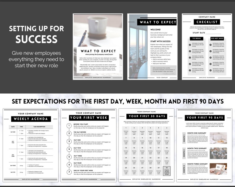 Employee Onboarding Template, New Hire Handbook, Welcome Packet, New ...