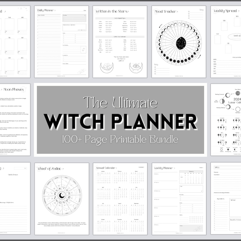 Witch Planner - Etsy