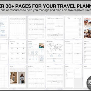 Ultimate Travel Planner Printable BUNDLE, Trip Planner, Vacation, Roadtrip Diary, Travel ...