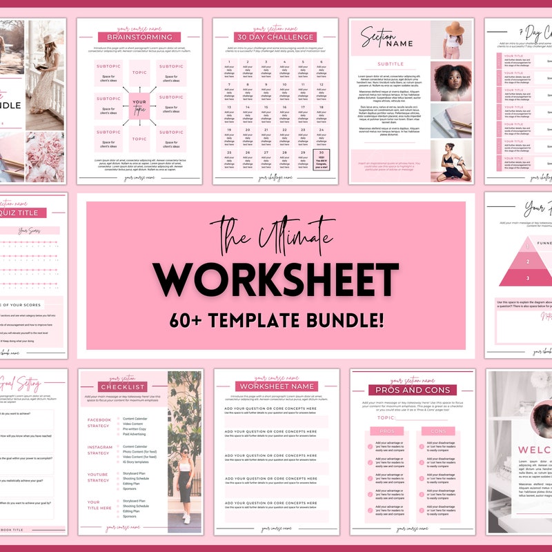 Canva Handout Template - Etsy