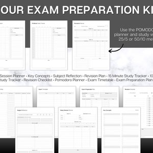 Student Planner Printable BUNDLE, 40+ Pg Study Planner, Academic ...