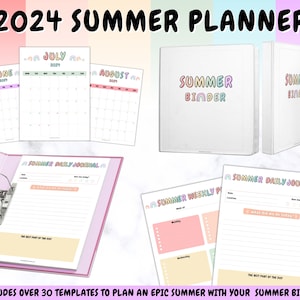2024 Summer Planner, Kids Chore Chart, Summer Schedule, Screen Time ...