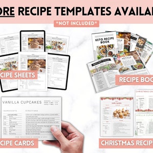 EDITABLE Recipe Sheet Template, Recipe Book Template, Recipe Cards ...