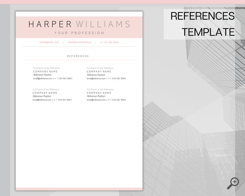 2 Page Resume Template Word. CV Template Professional CV - Etsy UK