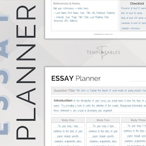 8 Page EDITABLE Essay Planner BUNDLE for Students Essay - Etsy
