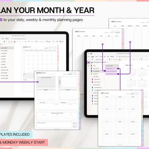 Onenote Template, COLORFUL 2025 Digital Planner, Onenote Planner, Daily ...
