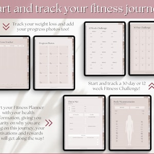 Digital FITNESS Planner, Goodnotes Fitness Planner, Fitness Journal ...
