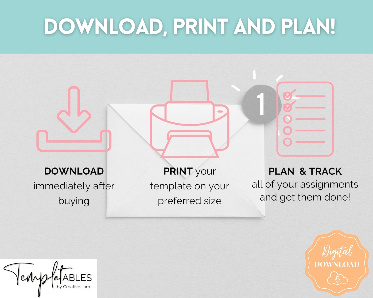 Assignment Planner BUNDLE Printable Assignment Tracker for - Etsy