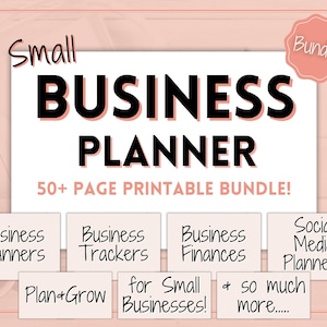 Printable Business Planner BUNDLE, Small Business Planner, Side Hustle ...