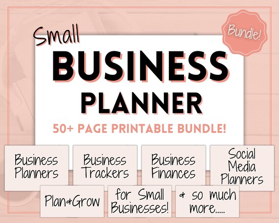 Printable Business Planner BUNDLE Small Business Planner | Etsy