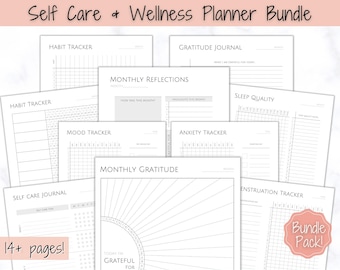 Self Care Planner Printable Mental Health Journal - Etsy